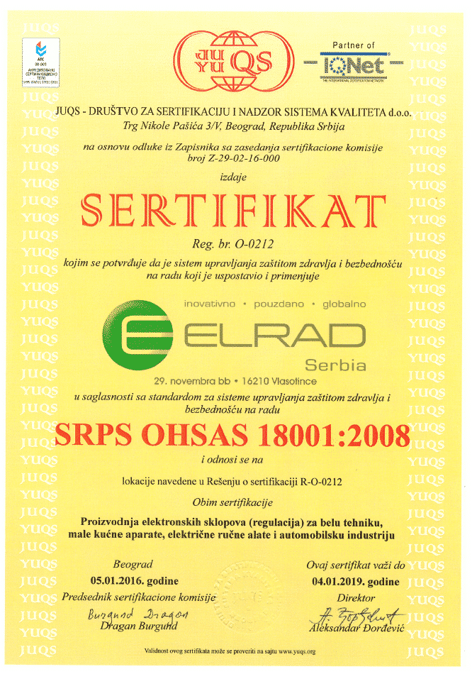 Elrad Group - Dokumenti