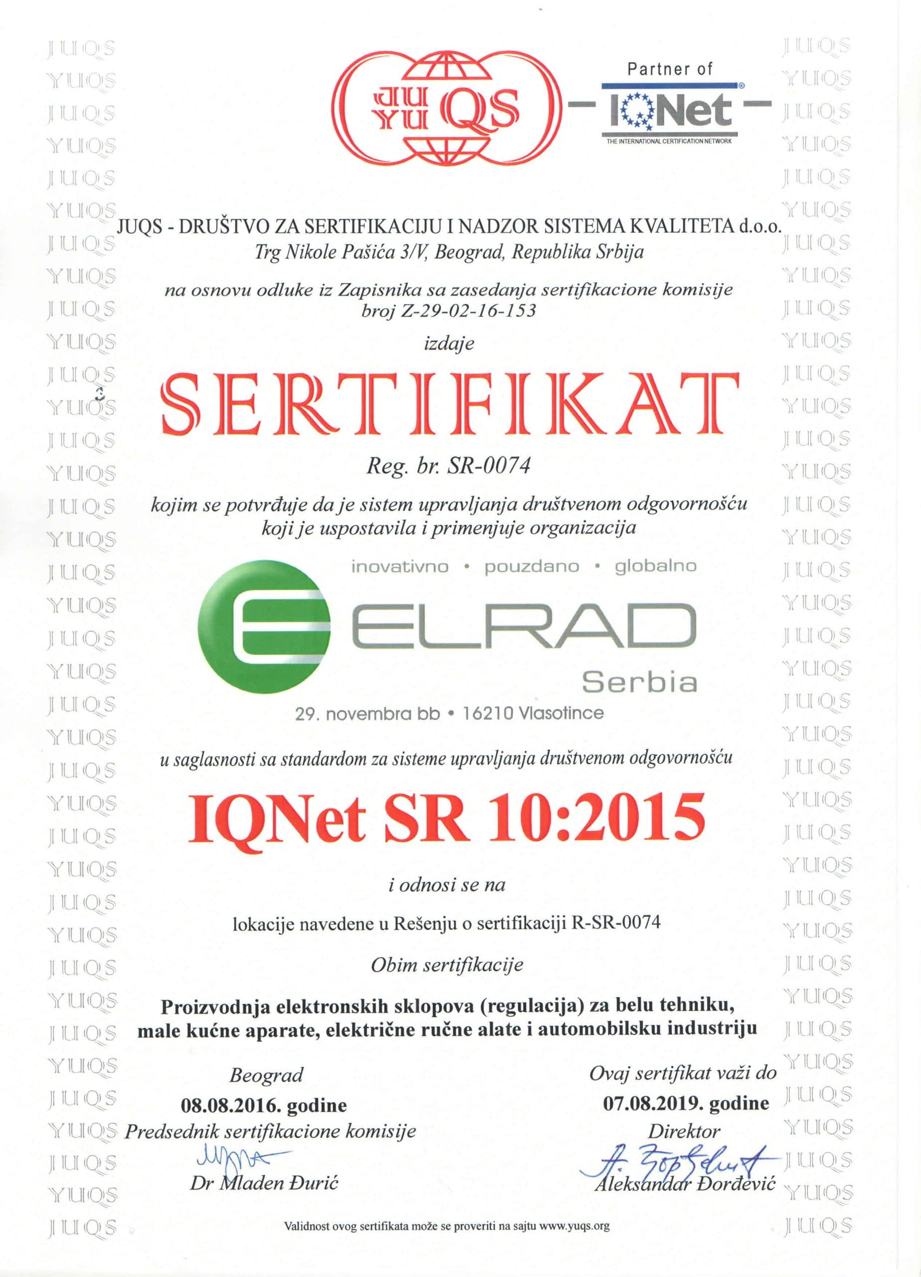 Elrad Group - Dokumenti